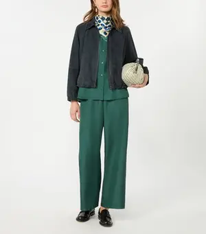 Max Mara Silk Wide-leg Trousers