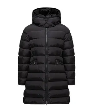 Moncler Charpal Hooded Long Down Jacket - Black