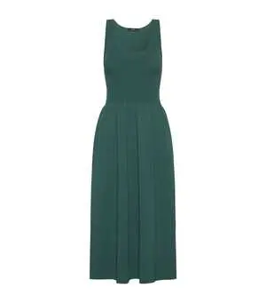 Max Mara Rib-knit Midi Dress - Green