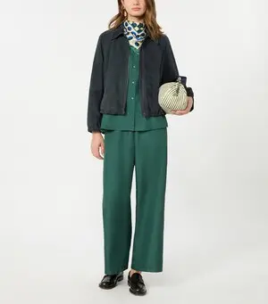Max Mara Silk Gathered Shirt