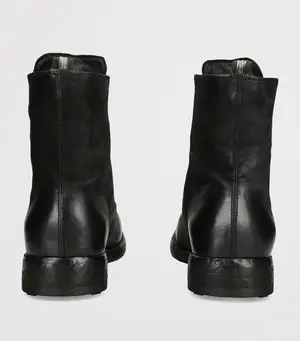 Officine Creative Leather Zip-up Ankle Boots - Black