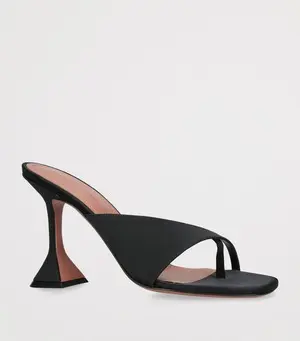Amina Muaddi Satin Shiona Mules 95
