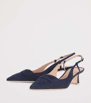 MALONE SOULIERS Suede Slingback Pumps