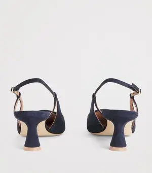 MALONE SOULIERS Suede Slingback Pumps
