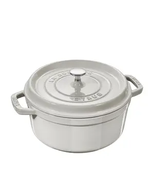 STAUB Round Cocotte - White