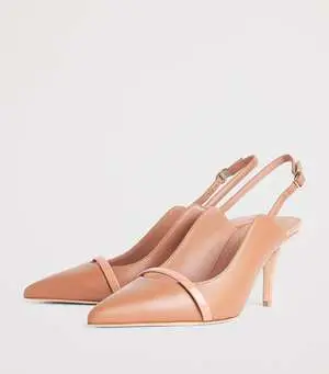 MALONE SOULIERS Leather Marion Slingback Pumps 70