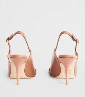 MALONE SOULIERS Leather Marion Slingback Pumps 70