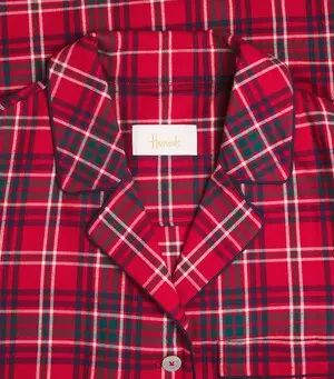 Harrods Cotton Tartan Pyjama Set