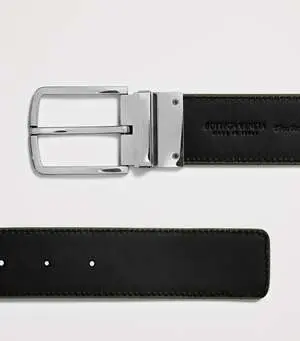 Bottega Veneta Leather Intrecciato Reversible Belt