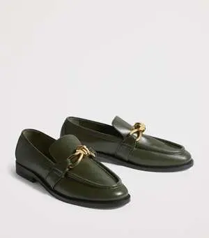 Bottega Veneta Astaire Leather Loafers With Knot Detailing