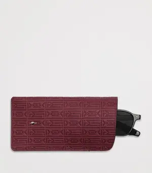 JACQUES MARIE MAGE Embossed Calfskin Eyewear Case