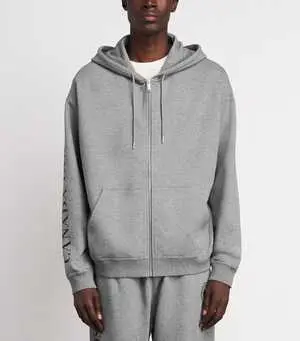 Canada Goose Organic Cotton Graphic Zip-up Hoodie - Grey