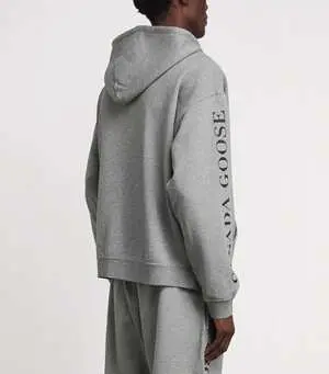 Canada Goose Organic Cotton Graphic Zip-up Hoodie - Grey