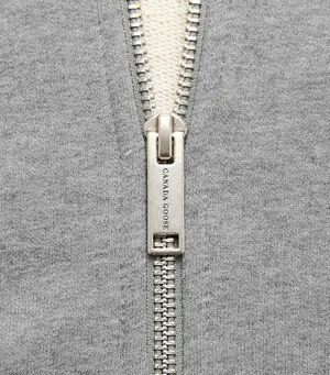 Canada Goose Organic Cotton Graphic Zip-up Hoodie - Grey