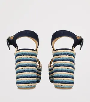 Gabriela Hearst Raffia Platform Sandals
