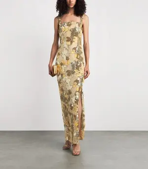 Rachel Gilbert Embellished Elyse Maxi Gown