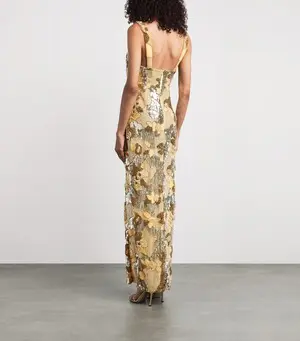 Rachel Gilbert Embellished Elyse Maxi Gown