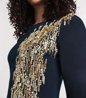 Jenny Packham Embellished Avana Maxi Dress