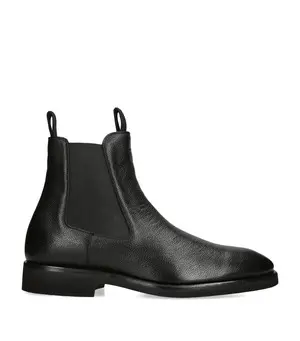 TOM FORD Leather Owen Chelsea Boots - Black