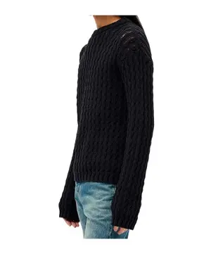 ANN DEMEULEMEESTER Textured Cotton Sweater