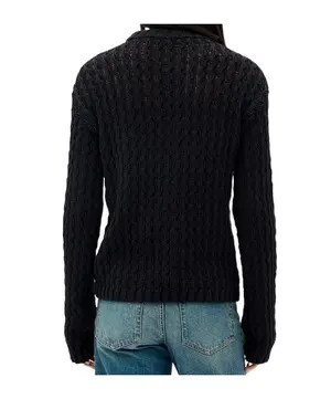 ANN DEMEULEMEESTER Textured Cotton Sweater