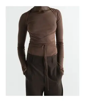 LEMAIRE Mesh Jersey Ballerina Wrap Top