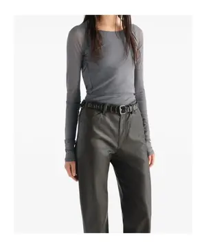 LEMAIRE Ballerina Wrap Top In Mesh Jersey