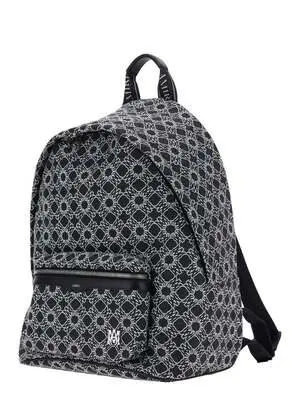 Amiri Ma Quad" Tech Fabric Backpack With All-over Logo Print