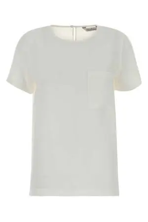 Max Mara Silk Pagano T-shirt - White