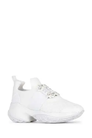 ROGER VIVIER Viv Run Embellished Buckle Sneakers - Multicolor