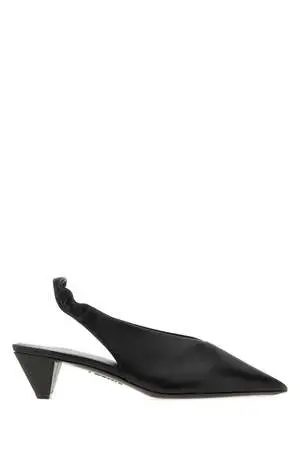 Loewe Leather Origami Cubic Pumps - Black