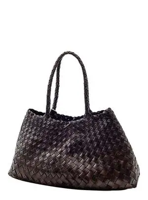 Dragon Diffusion Santa Croce Woven Leather Shoulder Bag - Multicolor