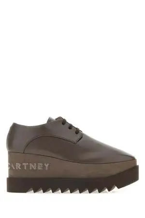 Stella McCartney Elyse Lace-up Platform Shoes - Brown