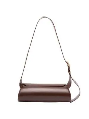 JIL SANDER Small Cannolo Shoulder Bag - Brown
