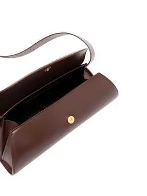 JIL SANDER Small Cannolo Shoulder Bag - Brown