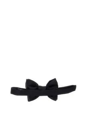 TOM FORD Silk Bow Tie With Back Closure - Black