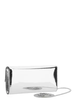 JIMMY CHOO Emmie Clutch With Logo Lettering And Chain Strap - Multicolor
