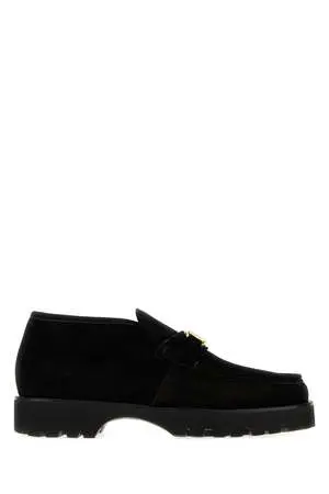 Valentino Garavani Suede Vlogo Signature Loafers - Black
