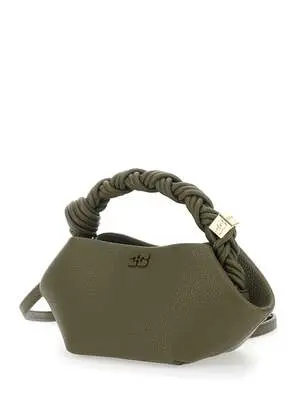 GANNI Bou Mini Handbag With Woven Handle - Multicolor