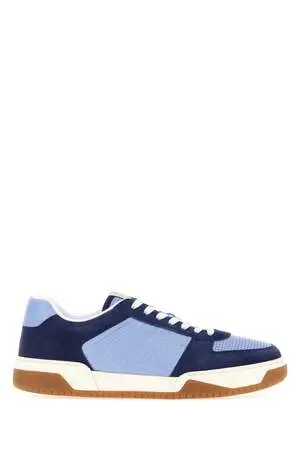 Valentino Garavani Two-tone Leather And Suede Sparry Sneakers - Multicolor