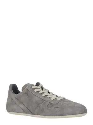 Rick Owens Minimal Sneakers With Thick Sole In Gray Tech Fabric - Multicolor