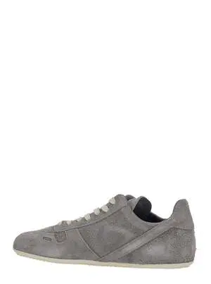Rick Owens Minimal Sneakers With Thick Sole In Gray Tech Fabric - Multicolor