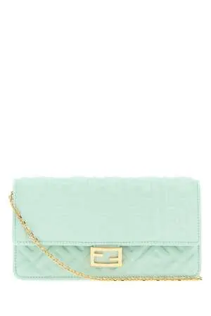 Fendi Tiffany Nappa Leather Baguette Wallet - Blue