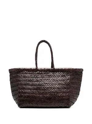 Dragon Diffusion Bamboo Triple Jump Small" Leather Handbag