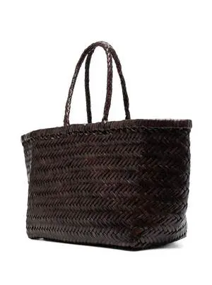 Dragon Diffusion Bamboo Triple Jump Small" Leather Handbag
