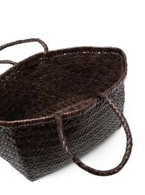 Dragon Diffusion Bamboo Triple Jump Small" Leather Handbag