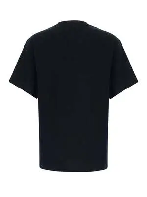 Burberry Ryan' Black T-shirt With Printed Logo On The Front In Cotton