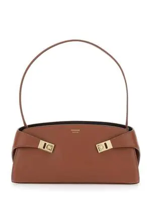 FERRAGAMO Hug East West Top Handle Bag - Brown