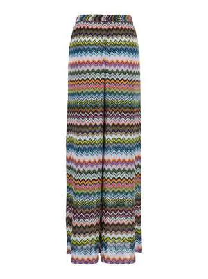 Missoni Zig Zag Pixel Effect Lamé Viscose Pants