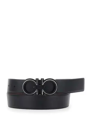 FERRAGAMO Reversible Gancini Belt - Multicolor